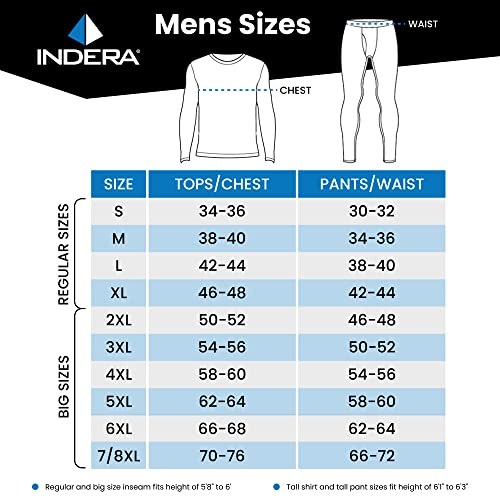 Indera Men's Heavyweight Cotton Waffle Long Johns Thermal Underwear Bottom, Natural, Medium Tall