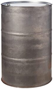 vogelzang us dr55 55 gallon drum for barrel camp stove kit, gray , small