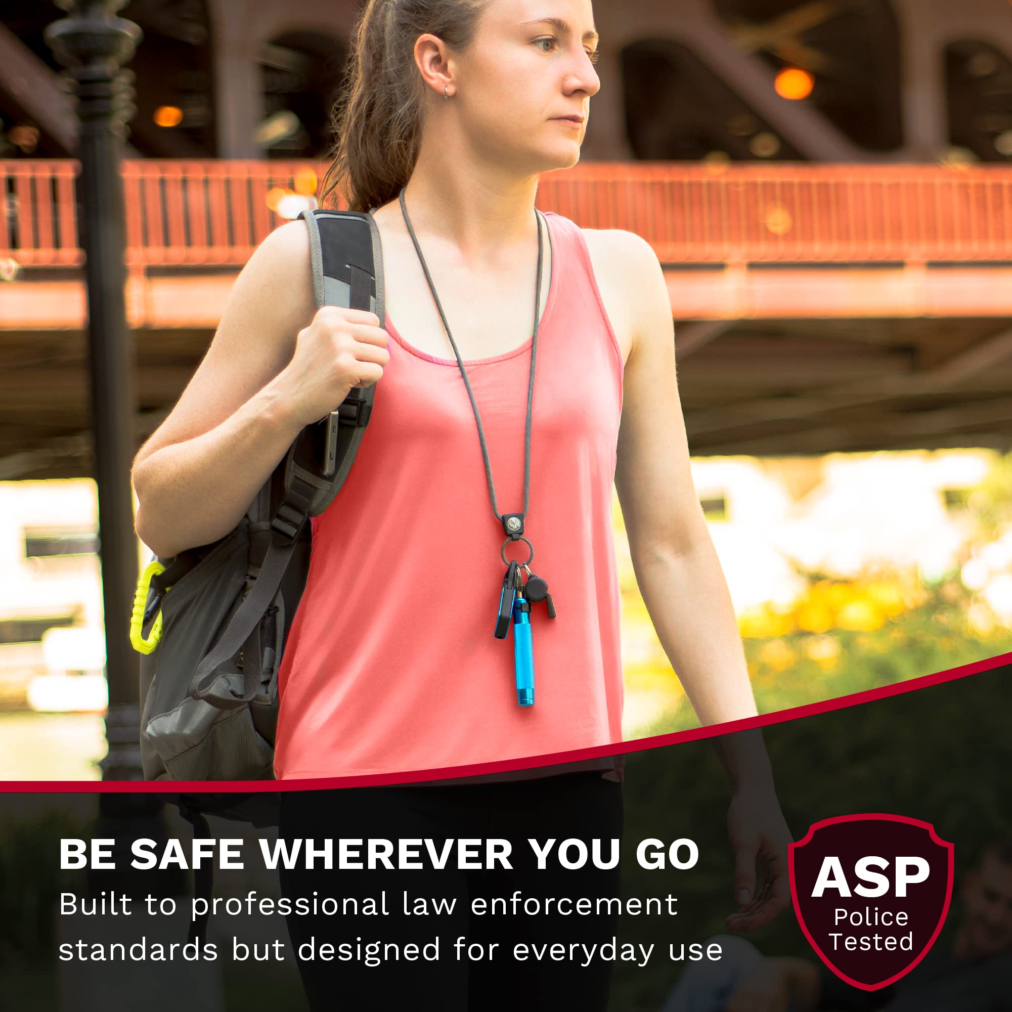 ASP - D1 Metro Defender Pepper Spray, Self-Defense for Women and Men, Quick-Release Personal Defense Equipment, Personal Protection Device, Safety Running Gear, Personal Security Devices, 0.10 Ounces