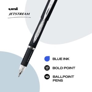 Uniball Jetstream Stick Pen 12 Pack, 1.0mm Medium Blue Pens, Wirecutter Best Pen, Ballpoint Pens, Ballpoint Ink Pens | Office Supplies, Ballpoint Pen, Colored Pens, Fine Point, Smooth Writing Pens