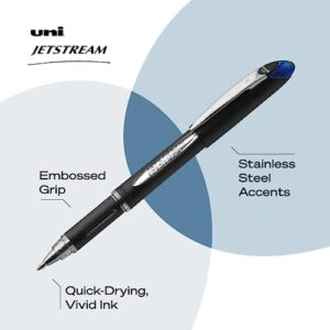 Uniball Jetstream Stick Pen 12 Pack, 1.0mm Medium Blue Pens, Wirecutter Best Pen, Ballpoint Pens, Ballpoint Ink Pens | Office Supplies, Ballpoint Pen, Colored Pens, Fine Point, Smooth Writing Pens