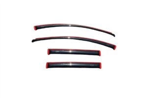 auto ventshade [avs] in-channel ventvisor / rain guards | fits 2007 - 2014 ford edge, 2007 - 2015 lincoln mkx- smoke, 4 pcs. | 194141