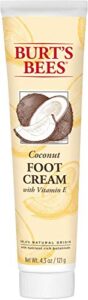 burt's bees coconut oil foot cream, package may vary, 4.3 oz