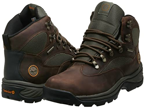 Timberland Men's Chocorua Trail Mid Waterproof Hiking Boot, Brown/Green, 12 D - Medium