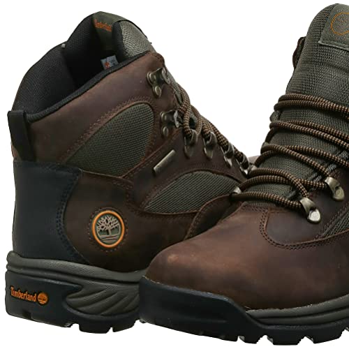 Timberland Men's Chocorua Trail Mid Waterproof Hiking Boot, Brown/Green, 12 D - Medium