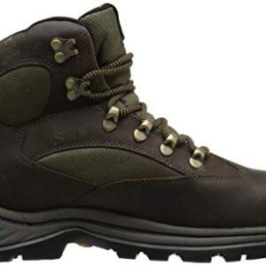 Timberland Men's Chocorua Trail Mid Waterproof Hiking Boot, Brown/Green, 12 D - Medium