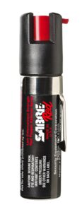 sabre red pepper spray - police strength - compact size with clip (max protection - 35 shots, up to 5x's more)