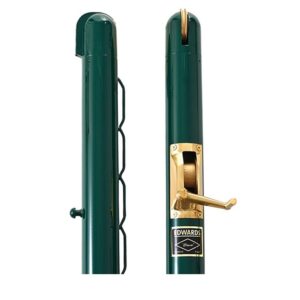 edwards classic round posts 3" - green (pair)