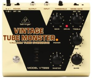 behringer vt999 vintage tube monster overdrive pedal