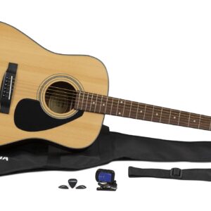 Yamaha GigMaker Standard Acoustic Guitar w/ Gig Bag, Tuner, Strap and Picks - Natural