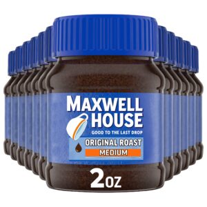 maxwell house original medium roast instant coffee (2 oz jars, pack of 12)