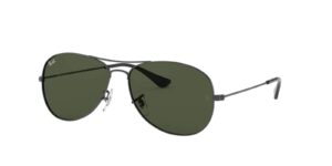 ray-ban unisex adult ray-ban men rb3362 59 gunmetal/green sunglasses 59mm sunglasses, gunmetal green classic g-15 lens, one size us