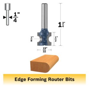 BOSCH 84438M 1/8 In. x 1/2 In. Carbide Tipped Bullnose Bit