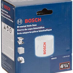 BOSCH HB425 4-1/4 In. Bi-Metal Hole Saw , White