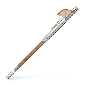 graf von faber-castell platinum plated perfect pencil - brown