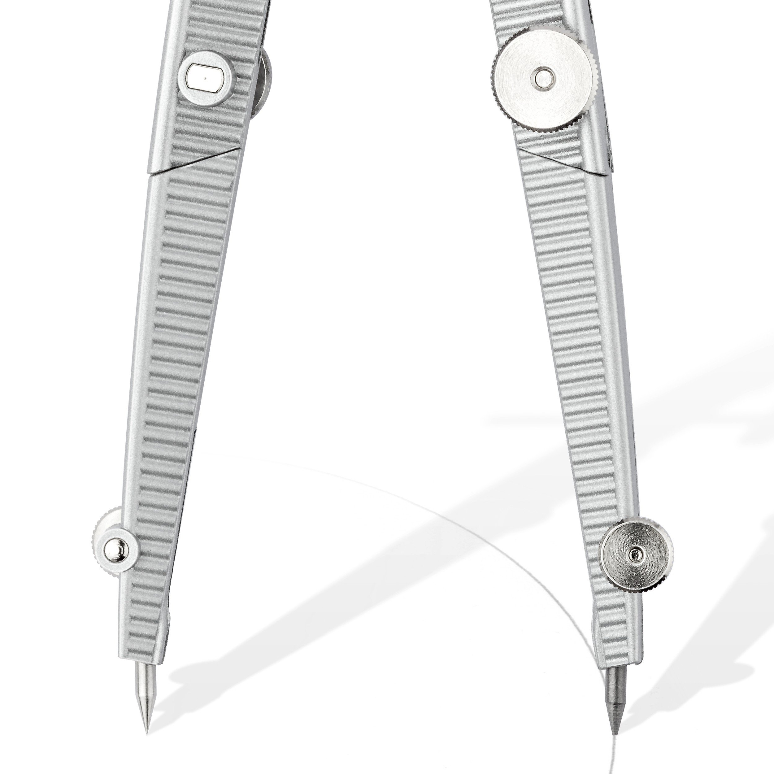 STAEDTLER 550 02 Noris School Compass with Centre Wheel, Extension Bar, Universal Adapter and Lead Box (350 mm Diameter)