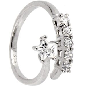 body candy 925 sterling silver shining cubic zirconia halo toe ring