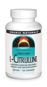 source naturals l-citrulline - supports exercise recovery, energy and detoxification, 500 mg - 120 capsules