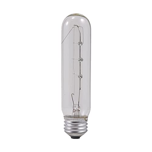 SYLVANIA T10 Incandescent 25-Watt Tubular Incandescent Bulb, Medium Base, 230 Lumens, 100 CRI, 2580K, Clear (18491)