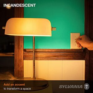 SYLVANIA T10 Incandescent 25-Watt Tubular Incandescent Bulb, Medium Base, 230 Lumens, 100 CRI, 2580K, Clear (18491)