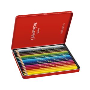 CREATIVE ART MATERIALS Caran D'ache Supracolor Metal Box Set Of 18 (3888.318)