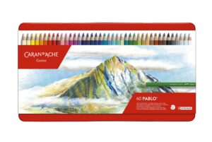 creative art materials caran d'ache pablo pencil set of 40 (666.340)