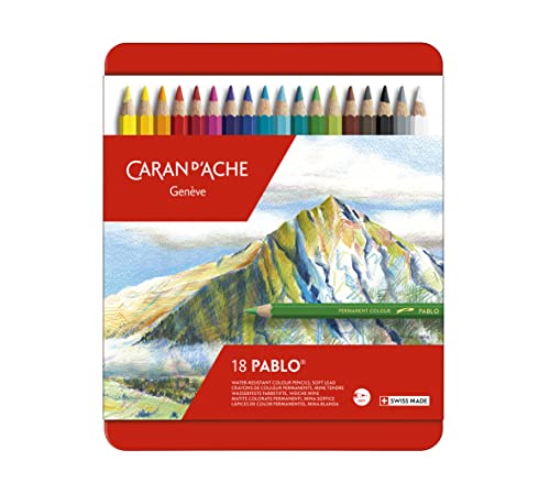 Caran D'ache Pablo Color Pencils Set Of 18 (666.318)