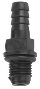 little giant cv-10 check valve for the following little giant series condensate pumps - vcc, vcma, vcl-14 and vcl-24, 1/4-inch mnpt x 3/8-inch barbed, black, 599065