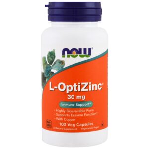 now foods: l-optizinc immune support 30 mg, 100 caps (2 pack)