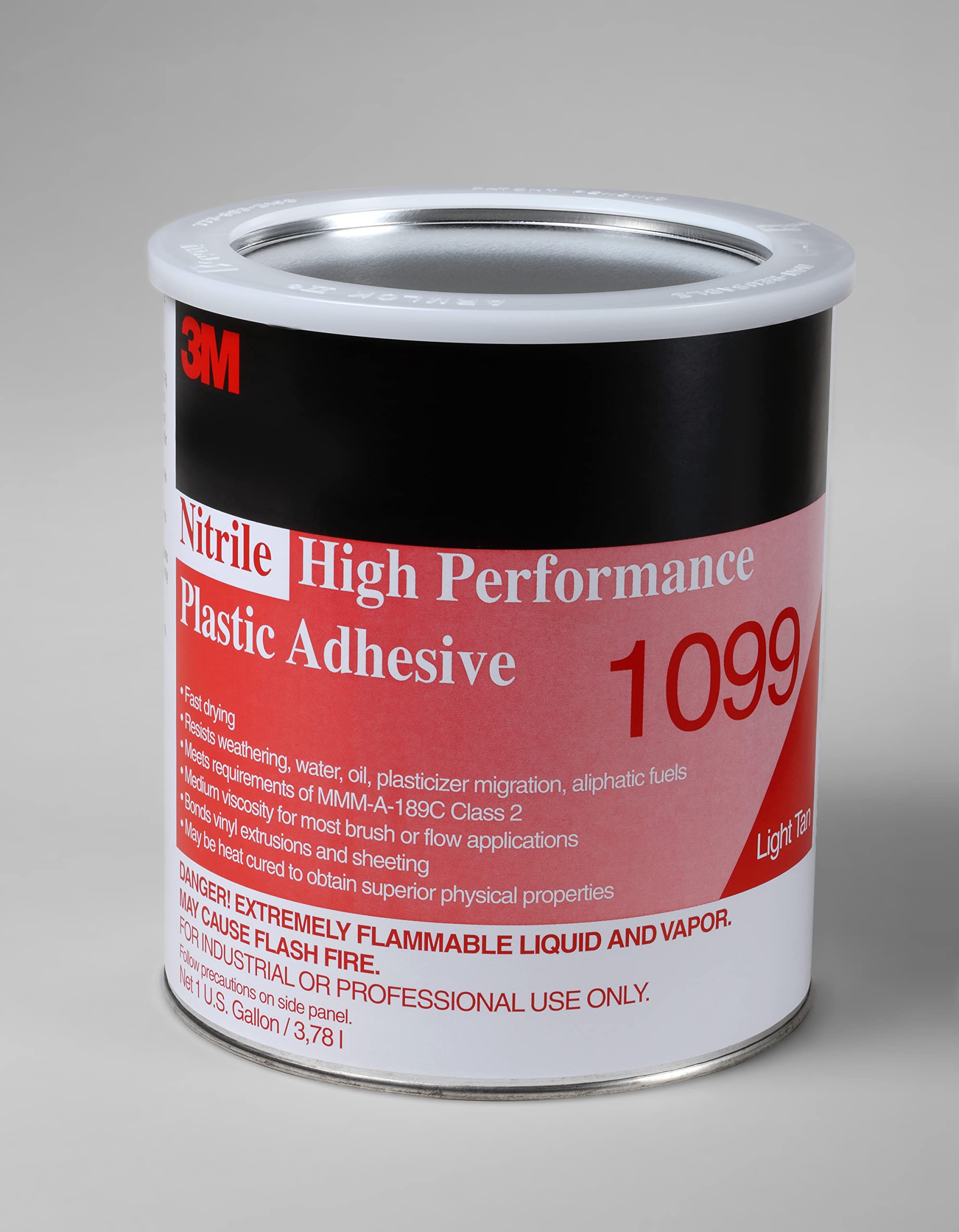 3M Nitrile High Performance Plastic Adhesive 1099, Light Tan