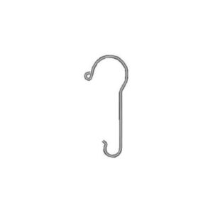 firestik microphone hanger hook, stainless steel, mh-20