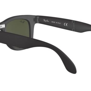 Ray-Ban Men's Folding Wayfarer Sunglasses, Matte Black, 54 mm