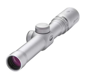 burris optics handgun plex reticle pistol hunting scope, 2x20mm, silver nickel (200229)