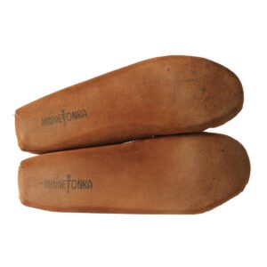 Minnetonka Men's Double Bottom Fleece Slipper,Brown,10 M US