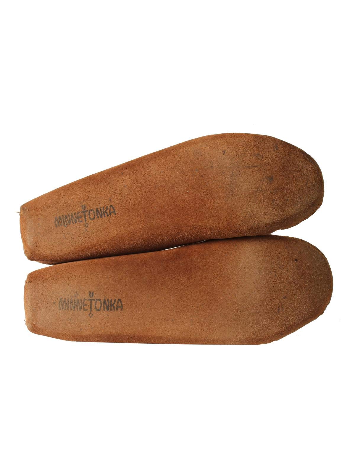 Minnetonka Men's Double Bottom Fleece Slipper,Brown,10 M US