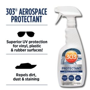 303 Products Marine Aerospace Protectant – UV Protection – Repels Dust, Dirt, & Staining – Smooth Matte Finish – Restores Like-New Appearance – 32 Fl. Oz. (30306)