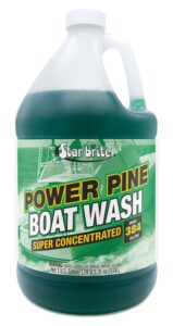 star brite power pine - premium boat wash super concentrate - makes 384 gallons - all-purpose, all-surface ultimate cleaning solution - will not remove wax, polish or harm gel coat 1 gal (093700)