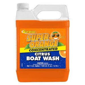 star brite super orange - premium citrus boat wash super concentrate - makes 384 gallons - all-purpose, all-surface cleaning solution - will not remove wax, polish or gel coat 1 gal (094500)