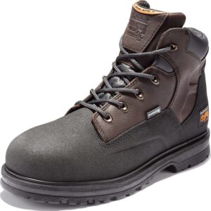 timberland pro men's 47001 power welt waterproof 6" steel-toe boot,brown/brown,11 m