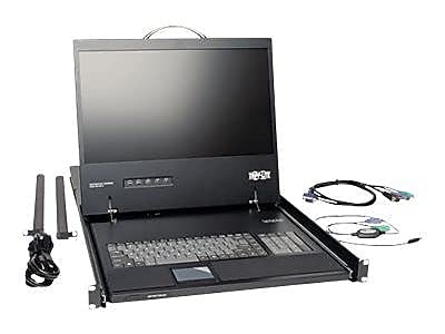 Tripp Lite B021-000-19 KVM Rack Console 1U Rackmount w 19" LCD Display