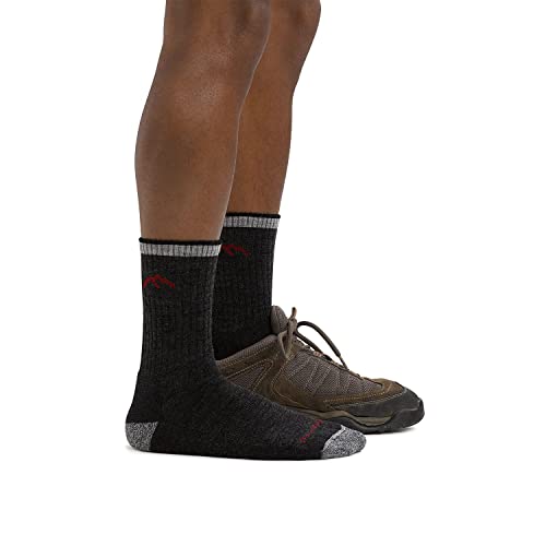 Darn Tough Hike-Trek Merino Wool Micro Crew Cushion Sock (Pair) - L Olive