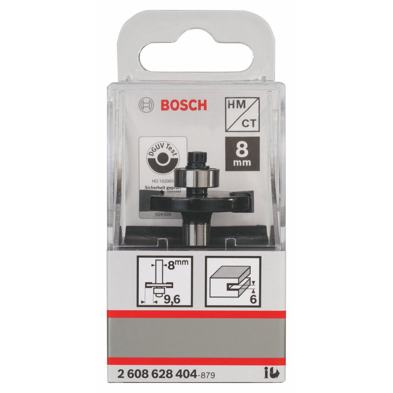 Bosch 2608628404 Panel Chamfer Bit 8x32x6mm