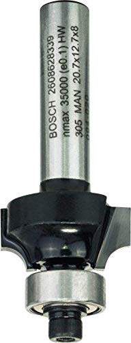 Bosch 2608628339 Rounding Router Bit 8mmx20, 7mmx53mm