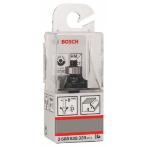 Bosch 2608628339 Rounding Router Bit 8mmx20, 7mmx53mm