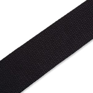 Levy's Leathers MSSC8-BLK Signature Series Cotton Guitar Strap, Black