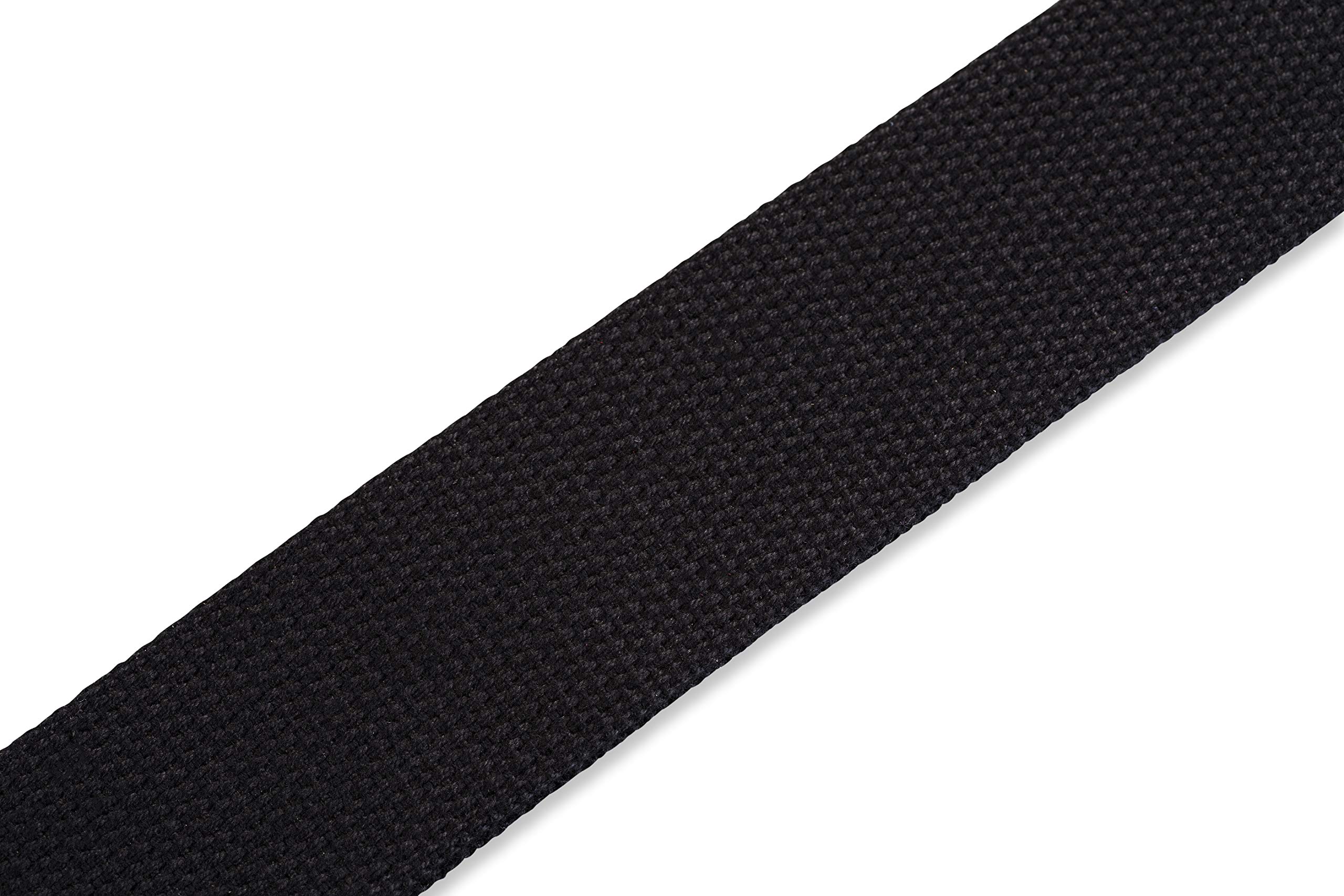 Levy's Leathers MSSC8-BLK Signature Series Cotton Guitar Strap, Black