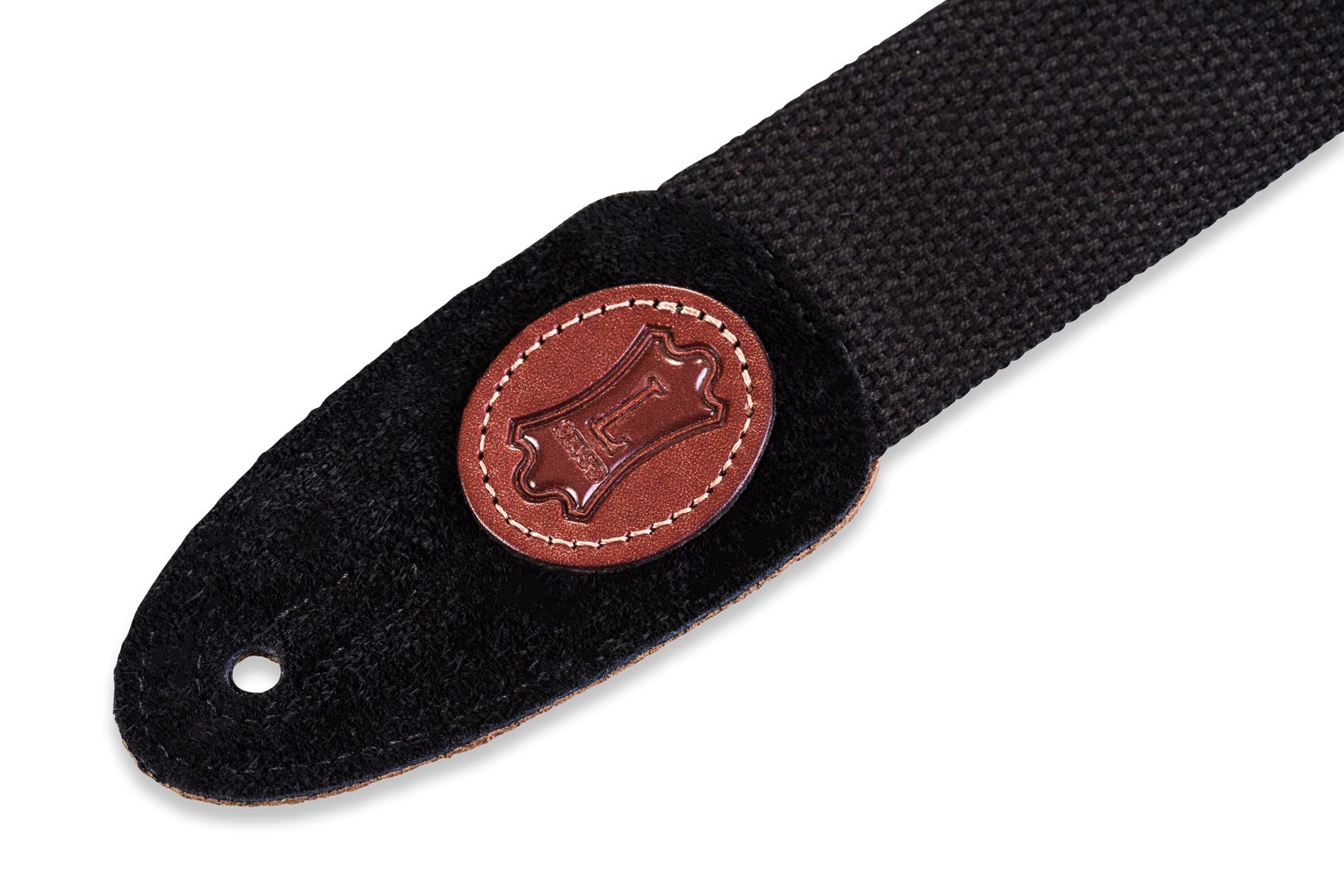 Levy's Leathers MSSC8-BLK Signature Series Cotton Guitar Strap, Black