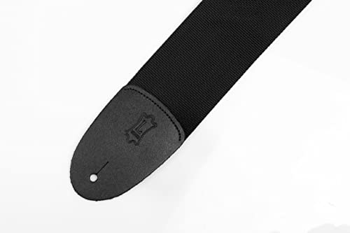 Levy's Leathers M8P3-BLK 3" Polypropylene Guitar Strap, Black