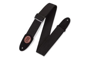 levy's leathers mssc8-xl-blk signature series cotton xl guitar strap, black