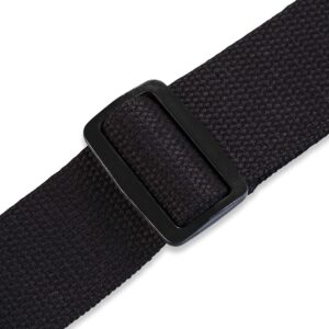 Levy's Leathers MSSC8-XL-BLK Signature Series Cotton XL Guitar Strap, Black